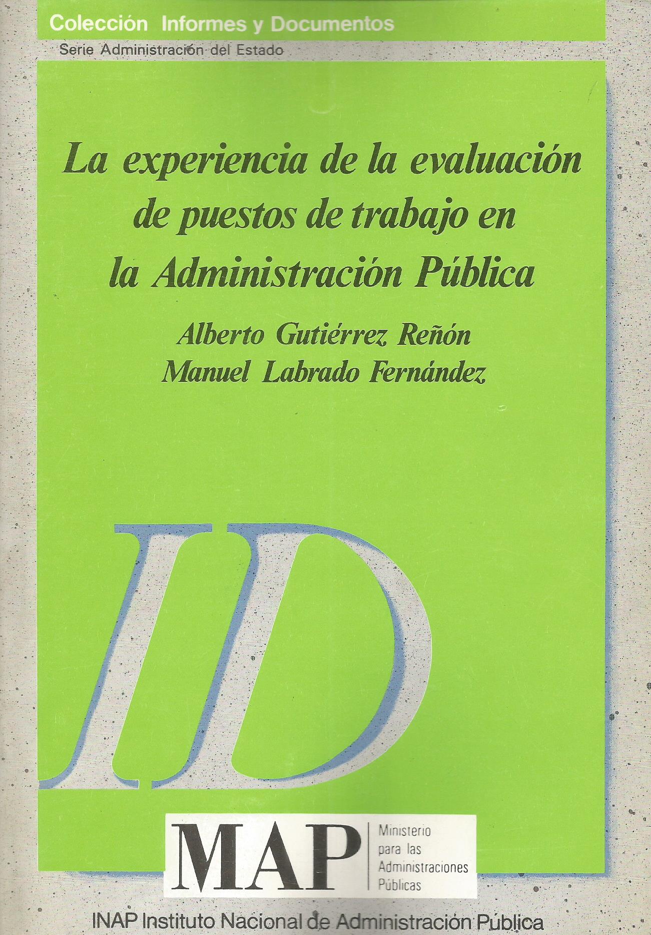 La experiencia de la evaluación de puestos de trabajo en la ...
